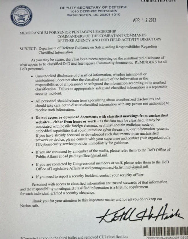 ‘Thank You, Captain Obvious’: Pentagon Tells Defense Officials Not to ...